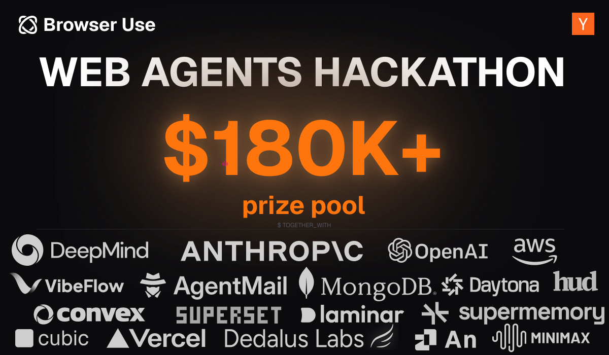 Browser Use Web Agents Hackathon | Y Combinator